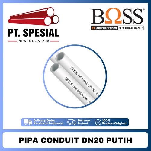 Jual PIPA CONDUIT BOSS / PIPA CLIPSAL 20MM PUTIH CONDUIT - Jakarta ...