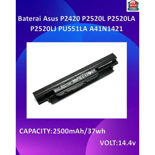 Jual Baterai Asus P2420 P2520L P2520LA P2520LJ PU551LA A41N1421 ...