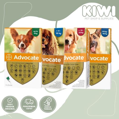 Jual Obat Kutu Anjing Advocate Dog Tetes Tengkuk SEMUA UKURAN - M(4 ...