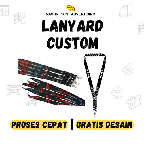 Jual LANYARD CUSTOM I TALI ID CARD CUSTOM DESAIN I TALI ID CARD KERJA I ...