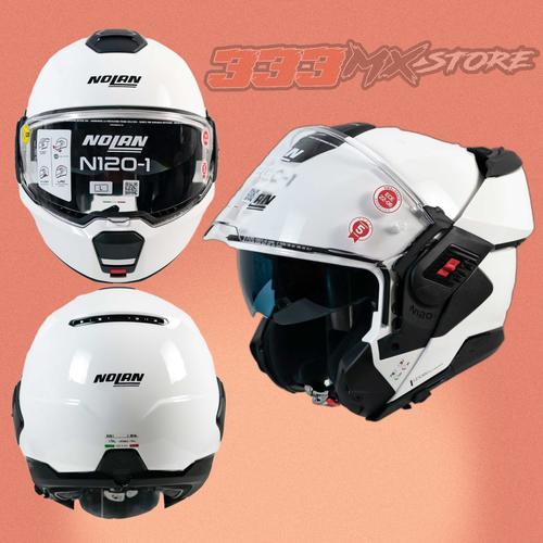 Jual Helm Nolan N120-1 SPECIAL 015 Pure White Helm Modular Nolan N120-1 ...