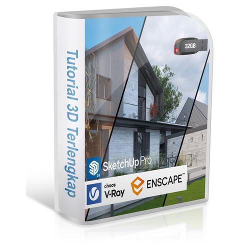 Jual FD32GB Video Tutorial Mastering Enscape 4 SketchUp 2024 bonus VRay ...