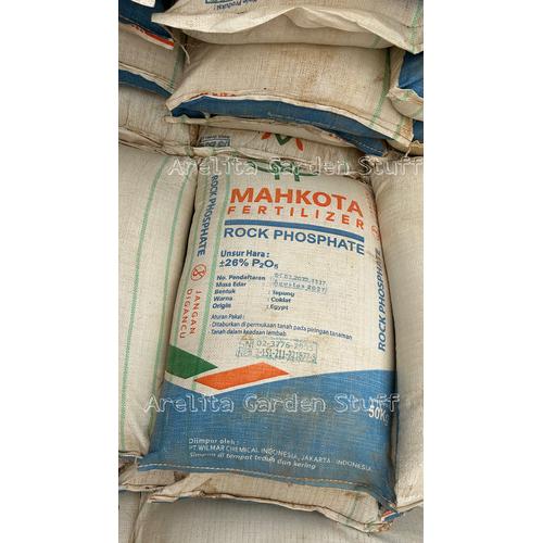 Promo Pupuk RP Rock Phosphate ex Egypth merk Mahkota 1kg - Kota ...