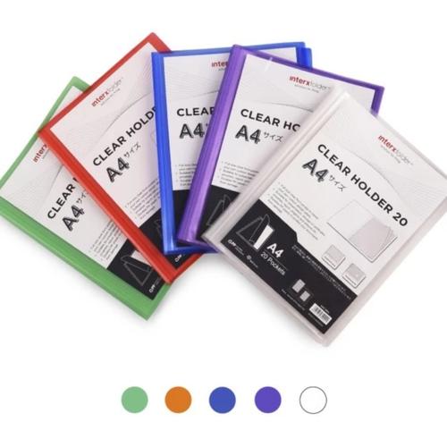 Jual Clear Holder / Document Keeper / Map Dokumen Interx Folder A4 (Per ...
