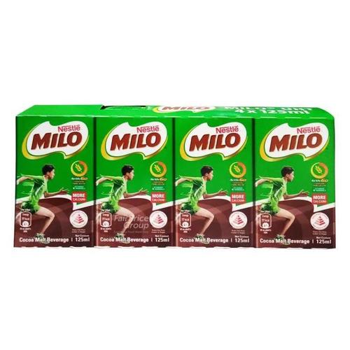 Jual Nestle Milo Chocolate Malt UHT Packet Drink 4sX125ml - Jakarta ...