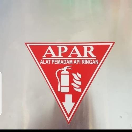 Jual Sign Sticker Rambu Segitiga Apar Glow In The Dark uk 35x35x35cm ...