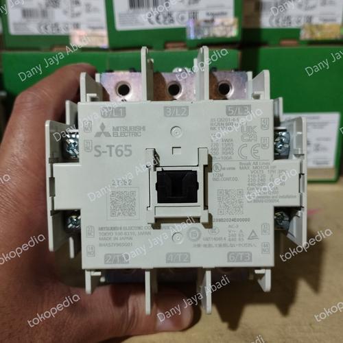 Jual kontaktor 100a 220v 3p 3phase 2no 2nc mitsubishi s-t65 st 65 st65 ...