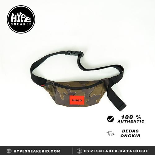 Promo Tas HUGO BOSS HUGO TEXT SQUARE RED CAMO WAIST BAG 100% ORIGINAL ...