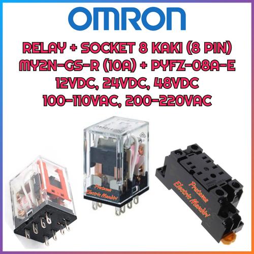 Jual OMRON RELAY MY2N -》 MY2N-GS -》 MY2N-GS-R 24VDC 24V | SOCKET PYFZ-08A-E - RELAY SAJA ...