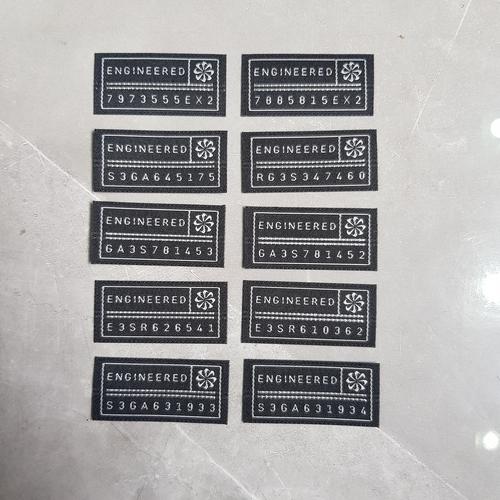 Jual Jog Tag Nike Engineered Iron on Black Tab /Jock Tag Label Tag ...