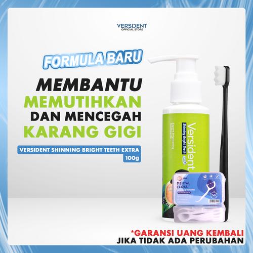 Promo Paket Bundling Versident Pasta Gigi + Dental Floss + Sikat Gigi ...