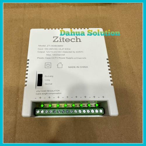 Jual Power Supply 8 Channel Zitech 12V 120 watt Adaptor CCTV - Jakarta ...