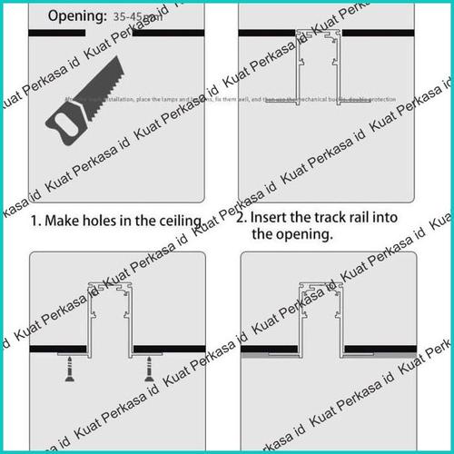 Jual Ready Stock AMC P22 Rail 2 Meter Dimmable Magnetic Track Light ...