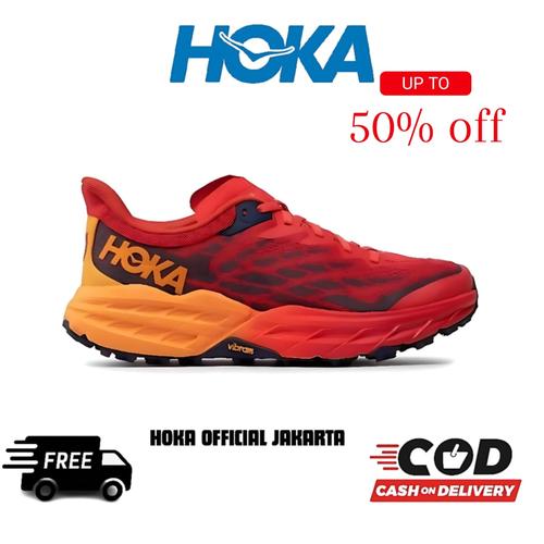 Promo SEPATU HOKA ONE ONE SPEEDGOAT 5 FIESTA RED RADIANT YELLOW - 43 ...