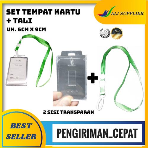 Jual SET TEMPAT KARTU DAN TALI / TEMPAT ID CARD / LANYARD TALI / TEMPAT ...