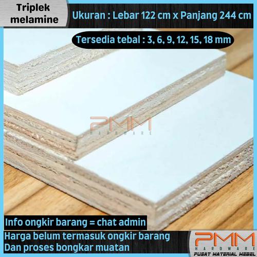Jual Triplek Melamin trimil melamninto plywood melamine doff dan glossy ...