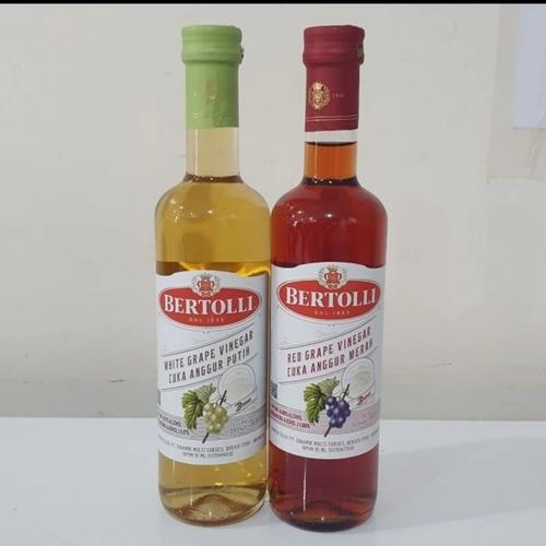 Jual BERTOLLI CUKA ANGGUR MERAH 500ML X 1 KEMASAN BOTOL BELING ...