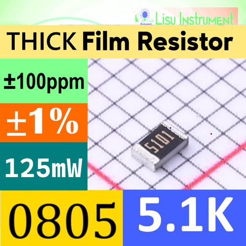 Jual SMD 5.1K Resistor 0805 1% SMT 5K1 - Kota Depok - Lisu Instruments ...