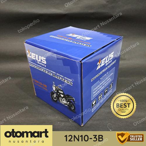 Promo Zeus Battery 12N10-3B Accu Zeus 12N10-3B Aki Suzuki Thunder 250 ...