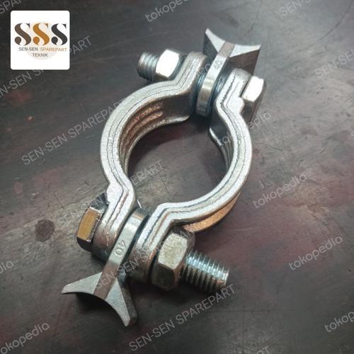 Jual Klem pipa Double Bolt 1" inch SL40 / Clamp selang DB 40 - Jakarta ...