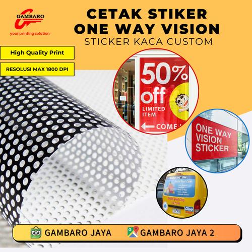 Jual Cetak Sticker One Way Vision Print Stiker Kaca Custom Meteran ...