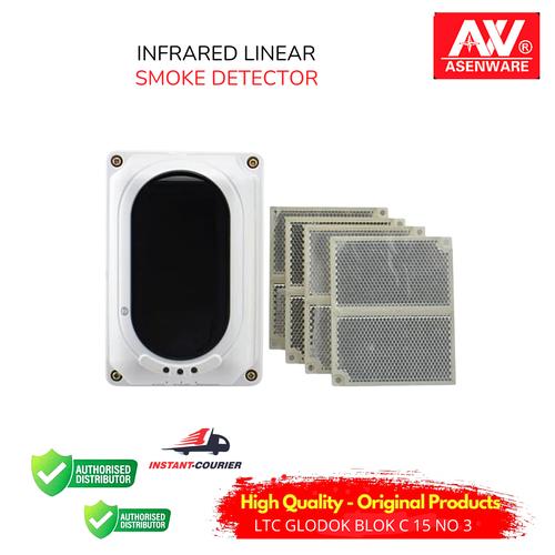 Jual Infrared Linear Reflex Beam Smoke Detector with Reflector AW-BK901 ...