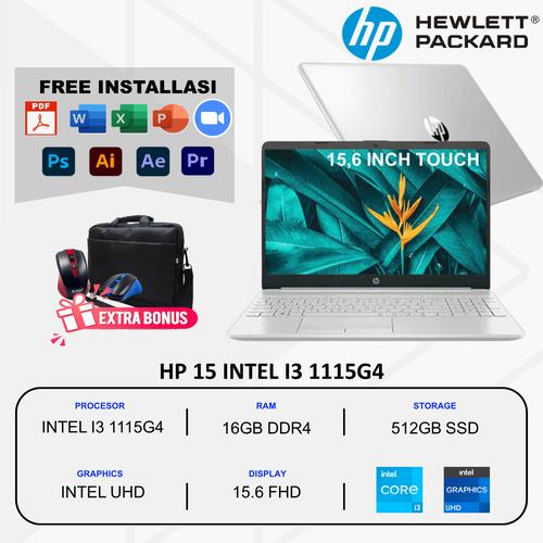 Jual Laptop Hp 15 Intel i3 terbaru Ram 16Gb 512Gb Ssd 15.6 Fhd ...