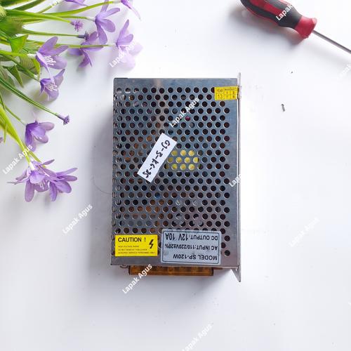 Jual Adaptor 12V 10A DC Power Supply PSU S-120-12 For CCTV - LED TRAFO ...