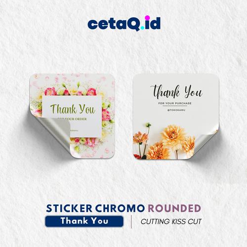 Jual Sticker Thank You [STICKER CHROMO CUTTING ROUNDED - KISS CUT ...