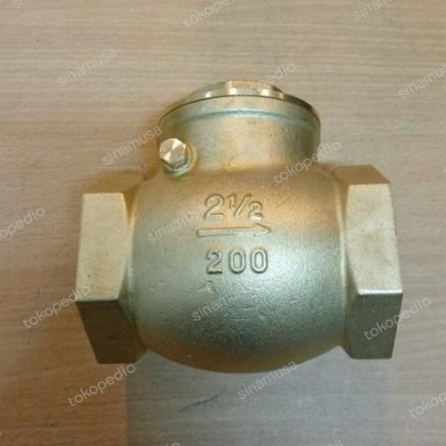Jual Check Valve Kuningan 2 1/2 " inchi DN 65 - Swing Check Valve ...