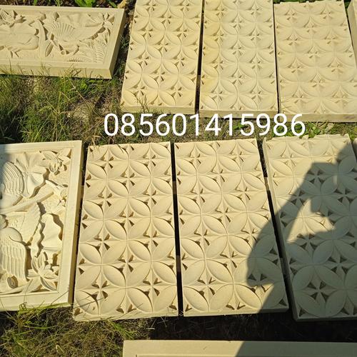 Jual ornamen Batu Alam Motif batik kawung - Kab. Gunungkidul - Adi ...