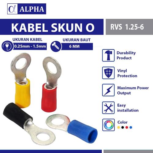 Jual Terminal Sekun Bulat Skun Ring O RVS 1.25-6 Brand Alpha - Jakarta Pusat - Alpha Electrical ...
