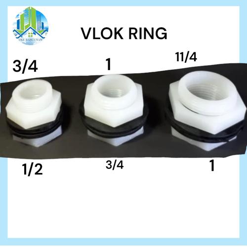 Jual vlok ring toren 3/4 x 1/2 inch / flok ring tangki air tandon ...