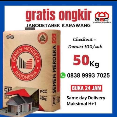 Jual Semen MERDEKA 50kg 1 DO (180 zak) AREA JABODETABEK KARAWANG SERANG CILEGON LEBAK Layanan ...