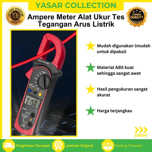 Jual Tang Ampere Meter Alat Ukur Tegangan Arus Listrik Digital ...