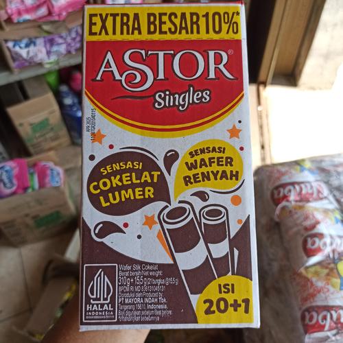 Jual Astor Singles Stick Wafer Mayora Rasa Cokelat Chocolate - Kota ...
