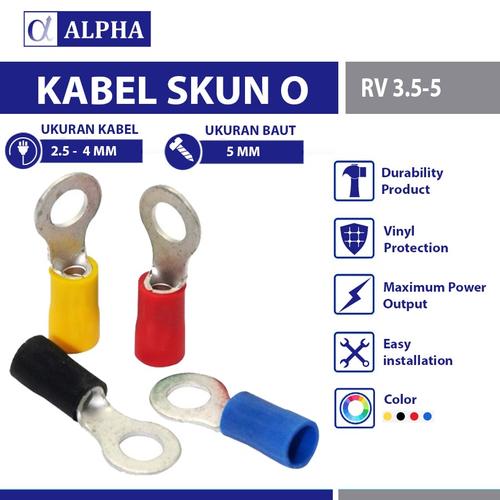Jual Terminal Sekun Bulat Skun Ring O RVS 3.5-5 Brand Alpha - Jakarta ...