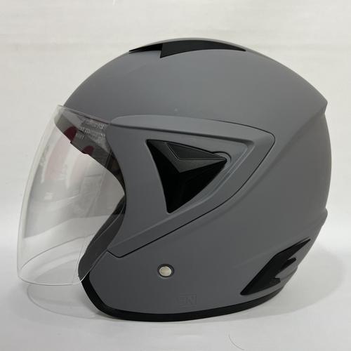 Jual Helm JP13 Polos Grey Stone Doff Solid Half Face Helm Dewasa SNI ...