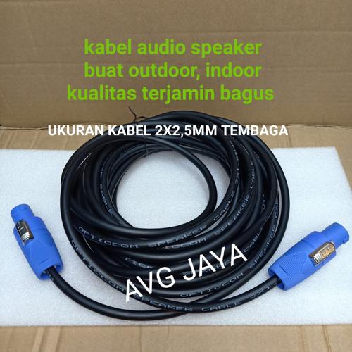 Promo kabel audio 2x2,5mm Jack Spikon to Spikon kabel speaker low noise ...