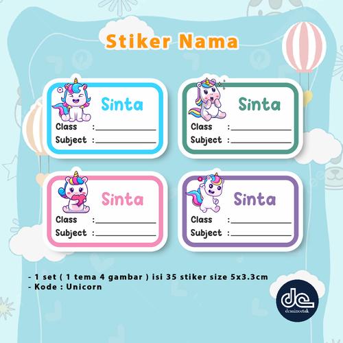 Jual Sticker Label Nama Anak custom - Muslim Girl - Kota Tangerang ...