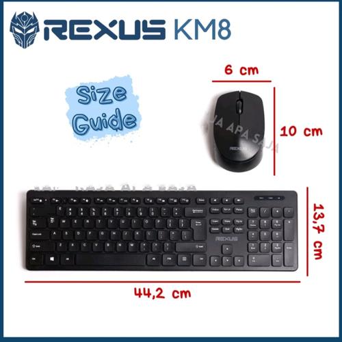 Jual Keyboard Mouse Wireless Rexus Untuk PC Laptop Komputer Set Bundle ...