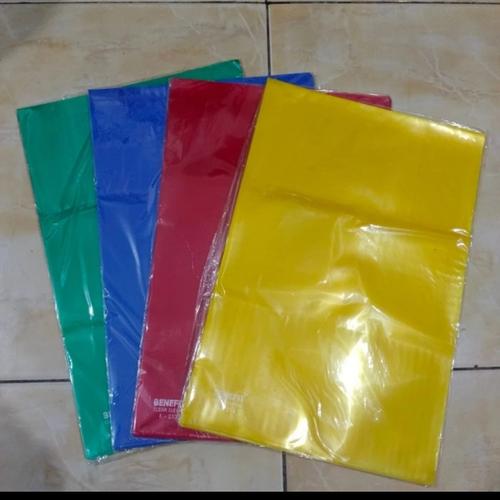 Jual map plastik/clear sleeves/map L transfarans/1 pak - Kuning ...