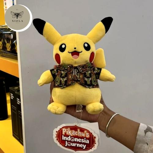 Jual OFFICIAL BONEKA PLUSH PIKACHU BATIK POKEMON JOURNEY INDONESIA ...