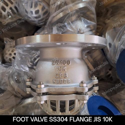 Jual Foot valve Stainless Steel SS304 Flange jis 10K size 5 inchi ...