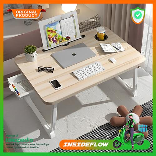 Jual Meja Lipat Laptop Portable Desk Mini Belajar Foldable Serbaguna ...