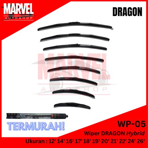 Jual WIPER MOBIL MURAH HYBRID BLADE UNIVERSAL DRAGON / WIPER MOBIL ...