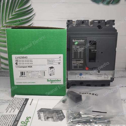 Jual MCCB NSX100N 70 - 100A 50kA 3P Schneider TM100D LV429840 - Jakarta ...