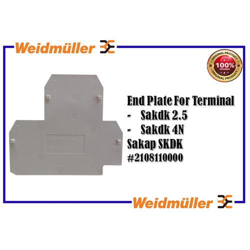 Jual End plate Weidmuller 2.5 mm² - 4 mm² tipe Sakap SAKDK - Jakarta ...