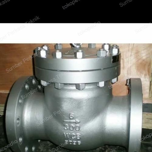 Jual Swing Check Valve WCB ANSI 300 Cast Iron Flange 4" inch ( DN 100 ...