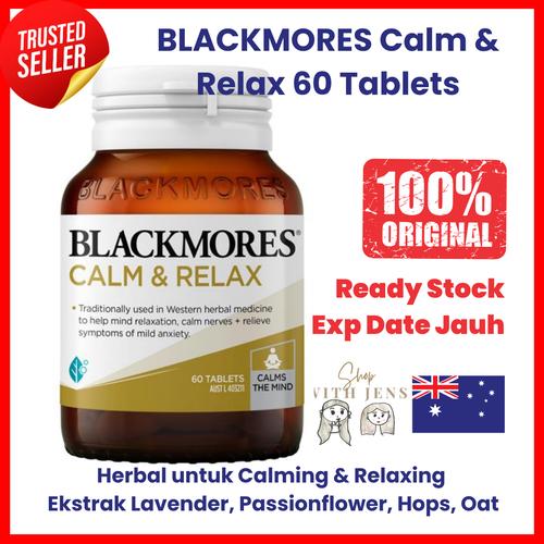 Jual Blackmores Calm & Relax 60 Tablets Vitamin Herbal Ekstrak Lavender ...